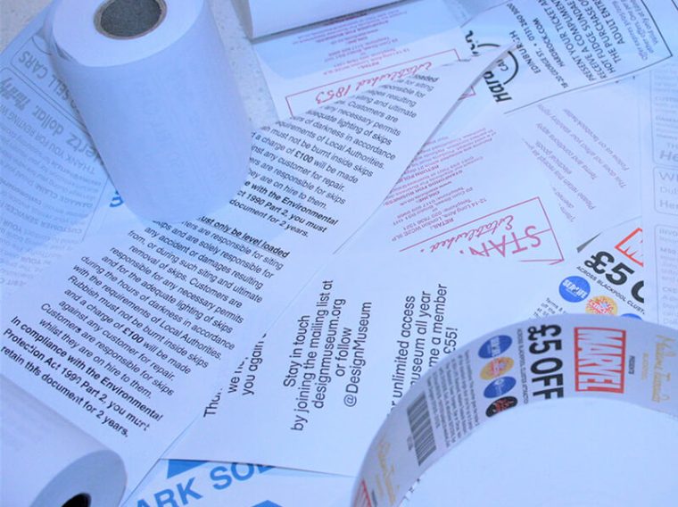 Custom Printed Till Rolls – Till Roll Guru